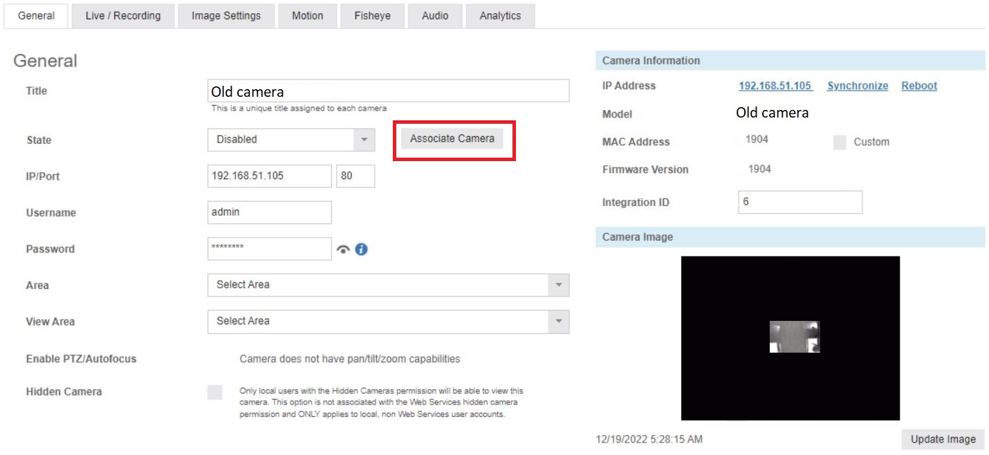 ConteraCMR | How to Replace a Camera on a Recorder – IDIS Americas