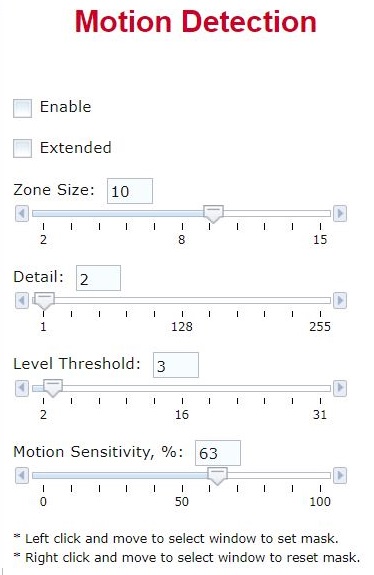 Extended Motion Detection Features – IDIS Americas