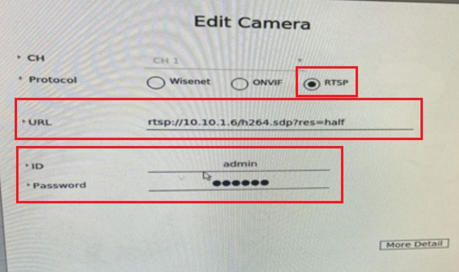 AV2255AMIR | How to add to a (Hanwha Techwin) Wisenet NVR – IDIS Americas