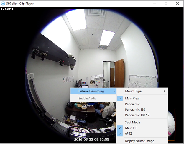 FAQ: How do I do a dewarp and a 360 camera via the clip copy? – IDIS ...