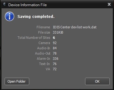IDIS Center | How to Export your Device List – IDIS Americas