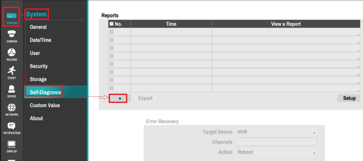 DR-Series | How to create a Self-Diagnosis report – IDIS Americas